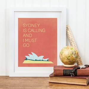 Sydney Opera House Art Print - Sydney Australia Travel Poster - Aussie ...