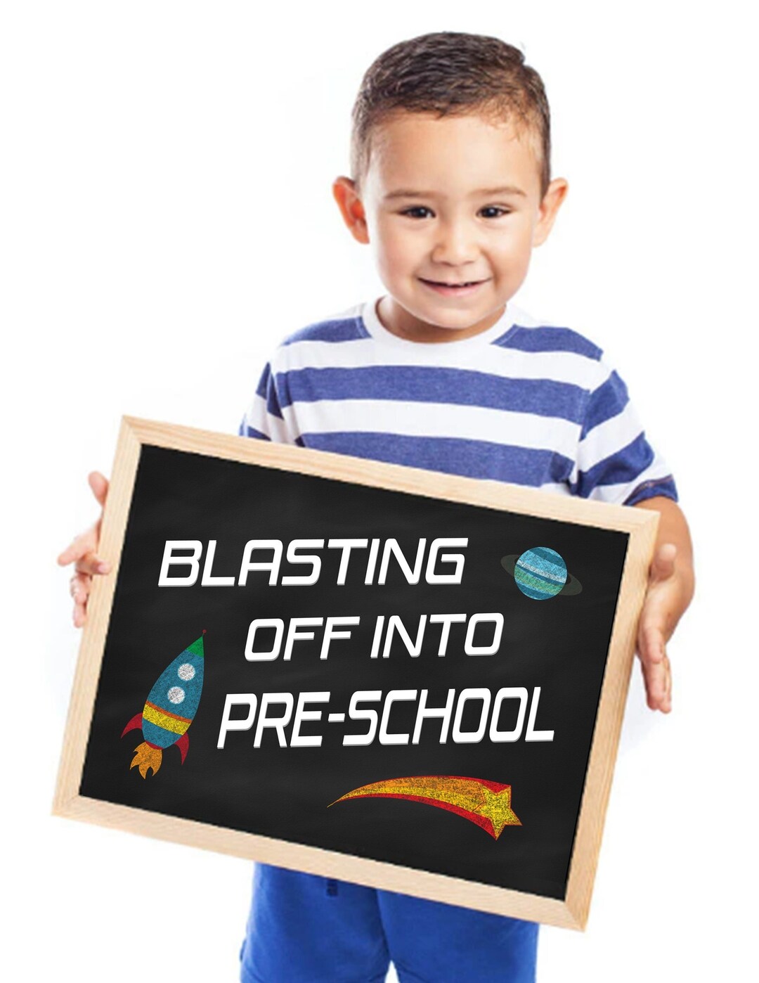 Blasting off Into Preschool Printable First Day of School Sign ...