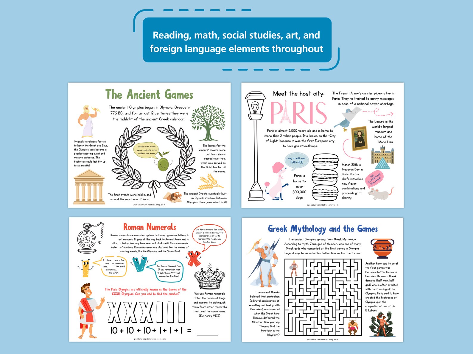 Summer Games Activity Pages, 2024 Educational Coloring Pages, Sports ...