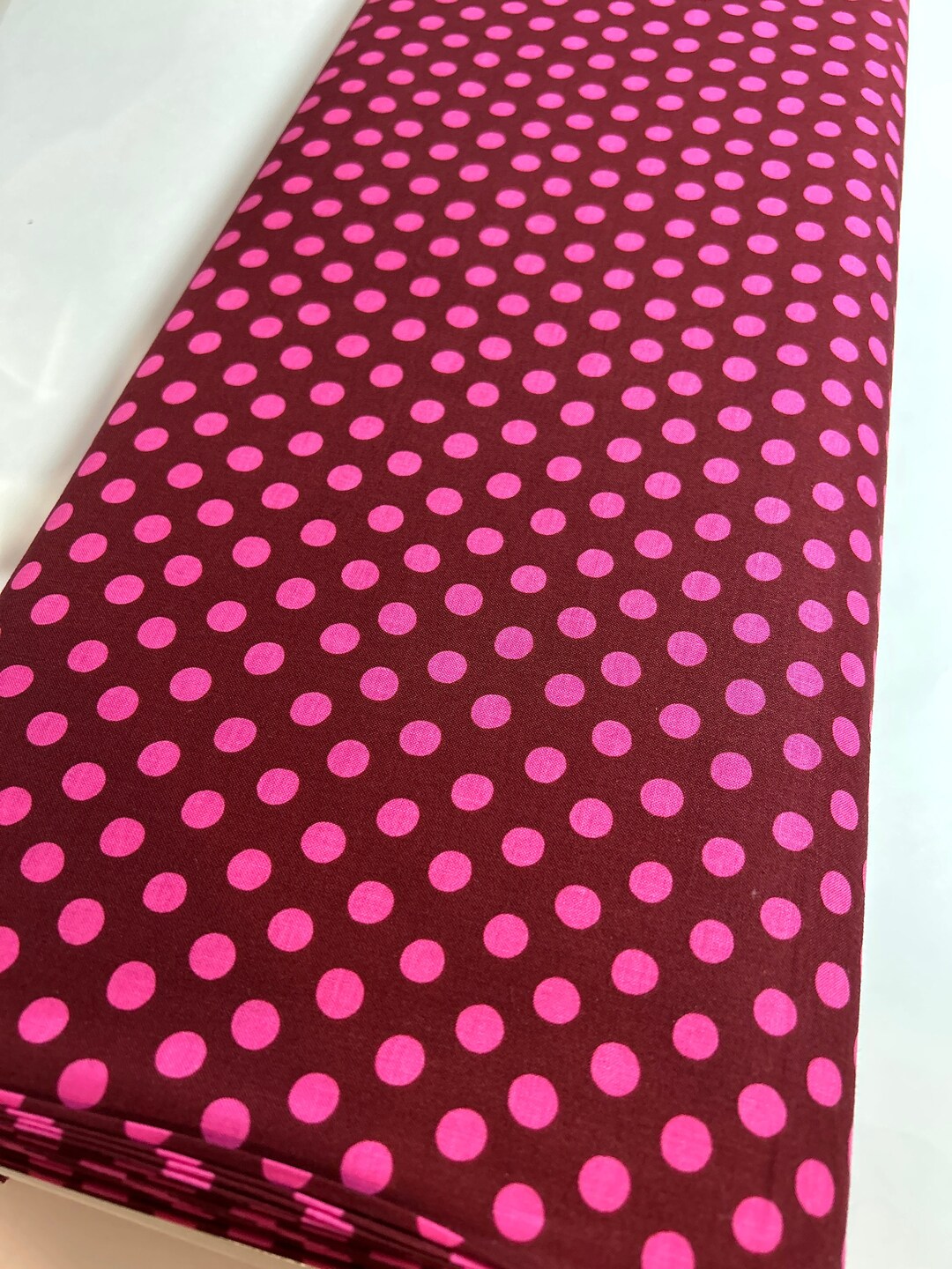 Kaffe Fassett Fabric - Spot GP070 Spot in Merlot Dots - Freespirit 100% ...