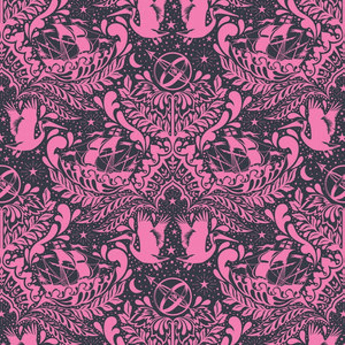 Tula Pink Fabric - Elizabeth Ship Shape PWTP065 SKY - 100% Quality ...