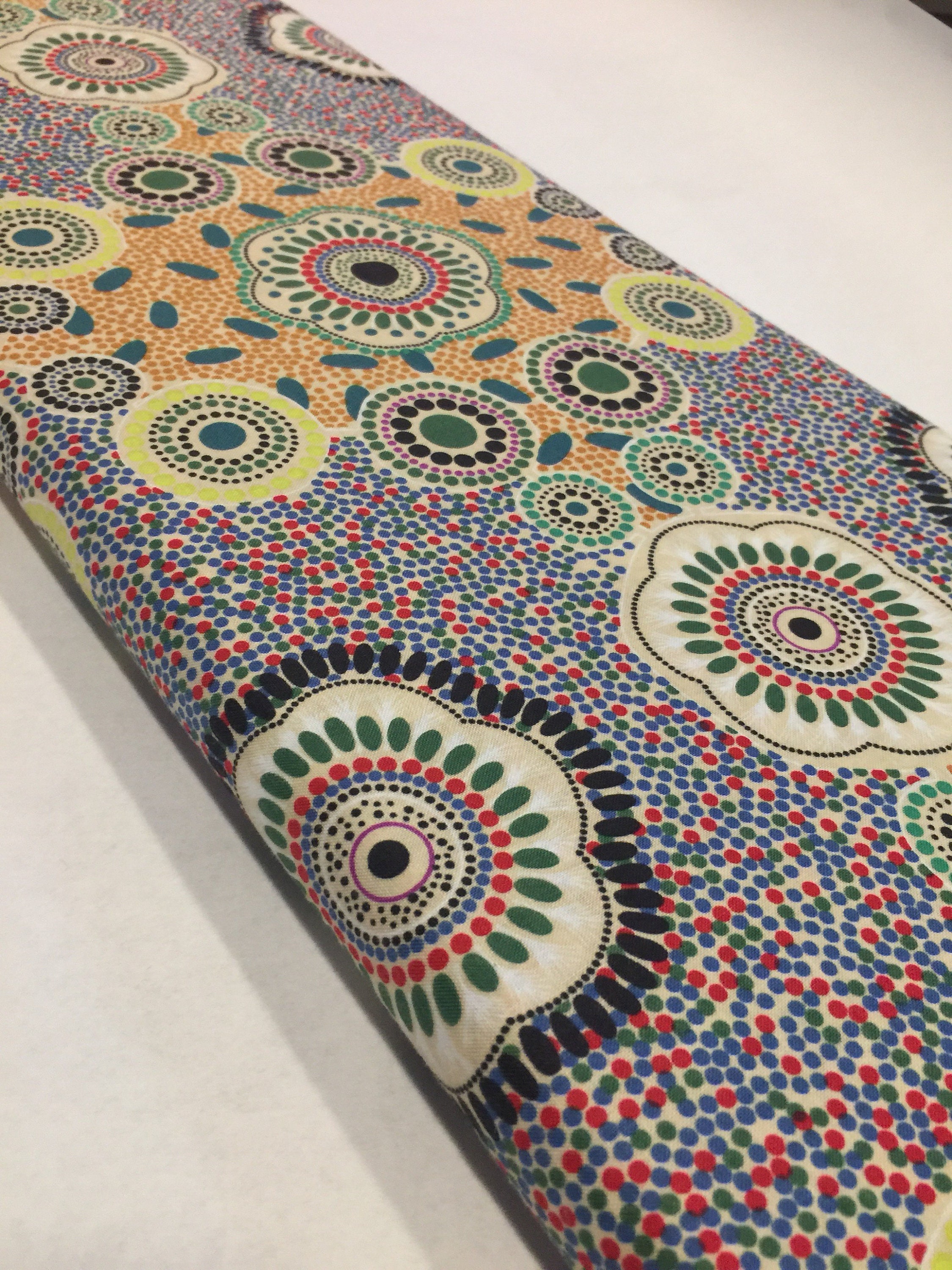 Australian Fabric Meeting Places in Ecru Pattern MPBL | Etsy