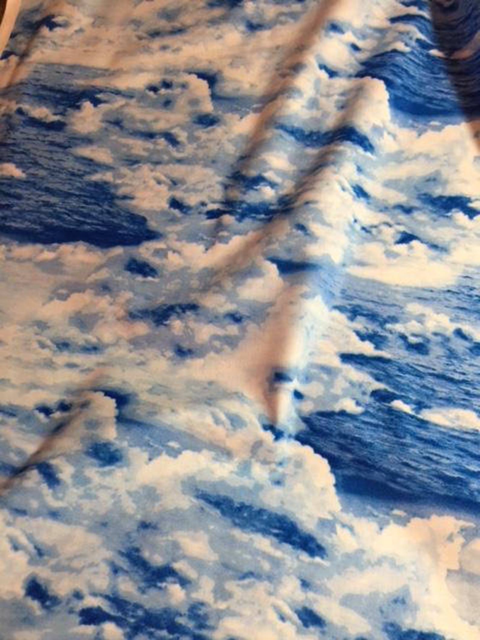 Beach Fabric Clouds and Sky Make a Splash by EFQ Pattern - Etsy