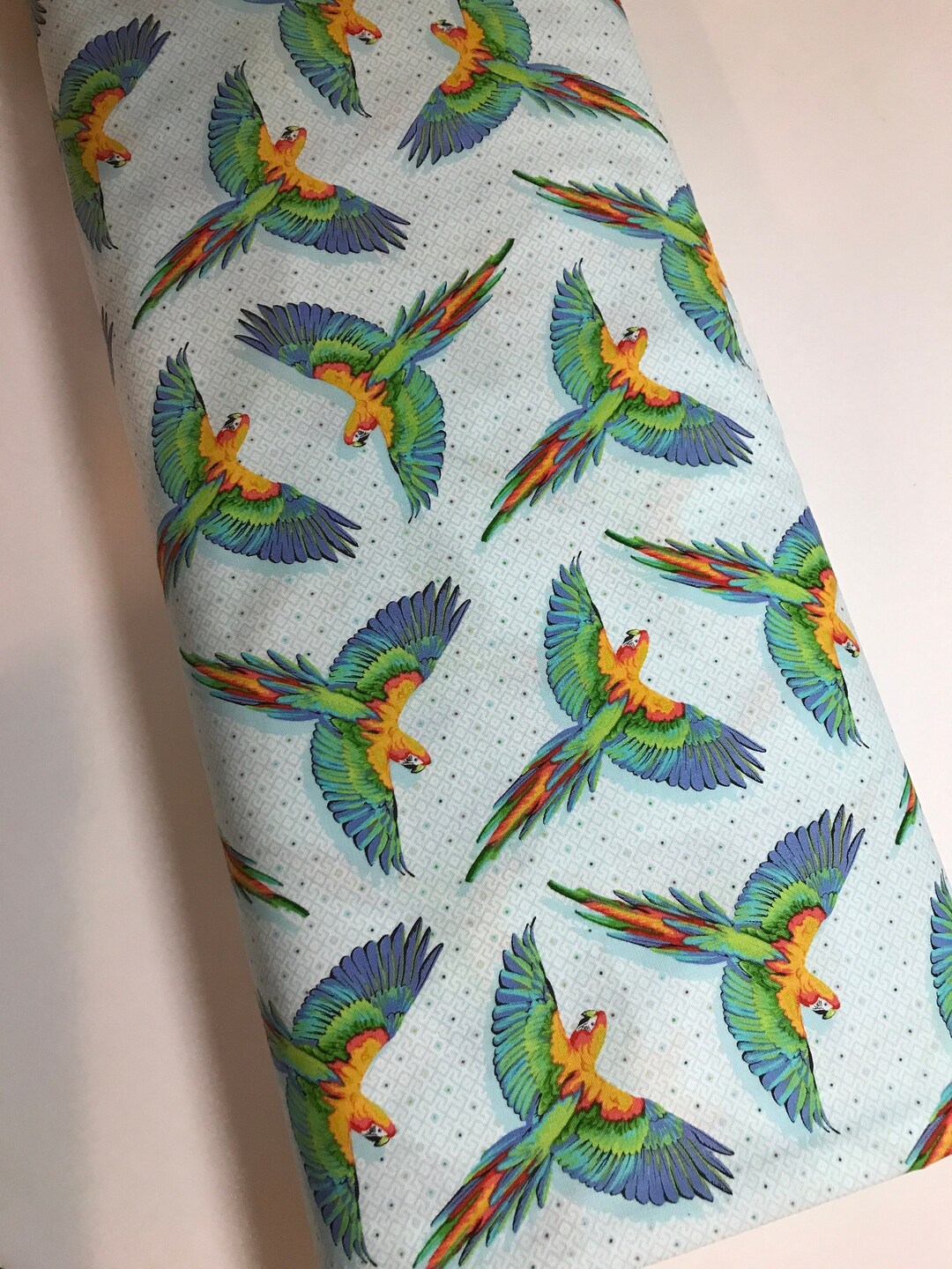 Tula Pink Fabric DAYDREAMER PWTP170 Macaw Ya Later in Cloud Tula Pink ...