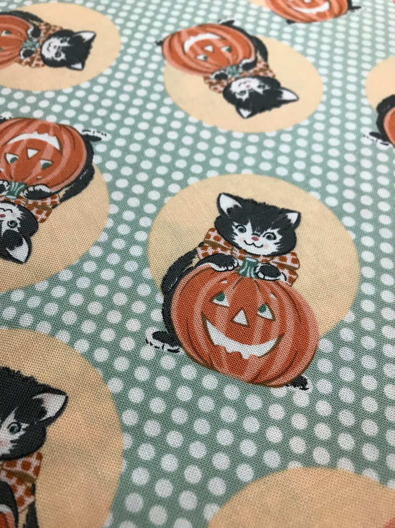Halloween Fabric Kitty Corn by Urban Chiks in Color 15 - for Moda ...