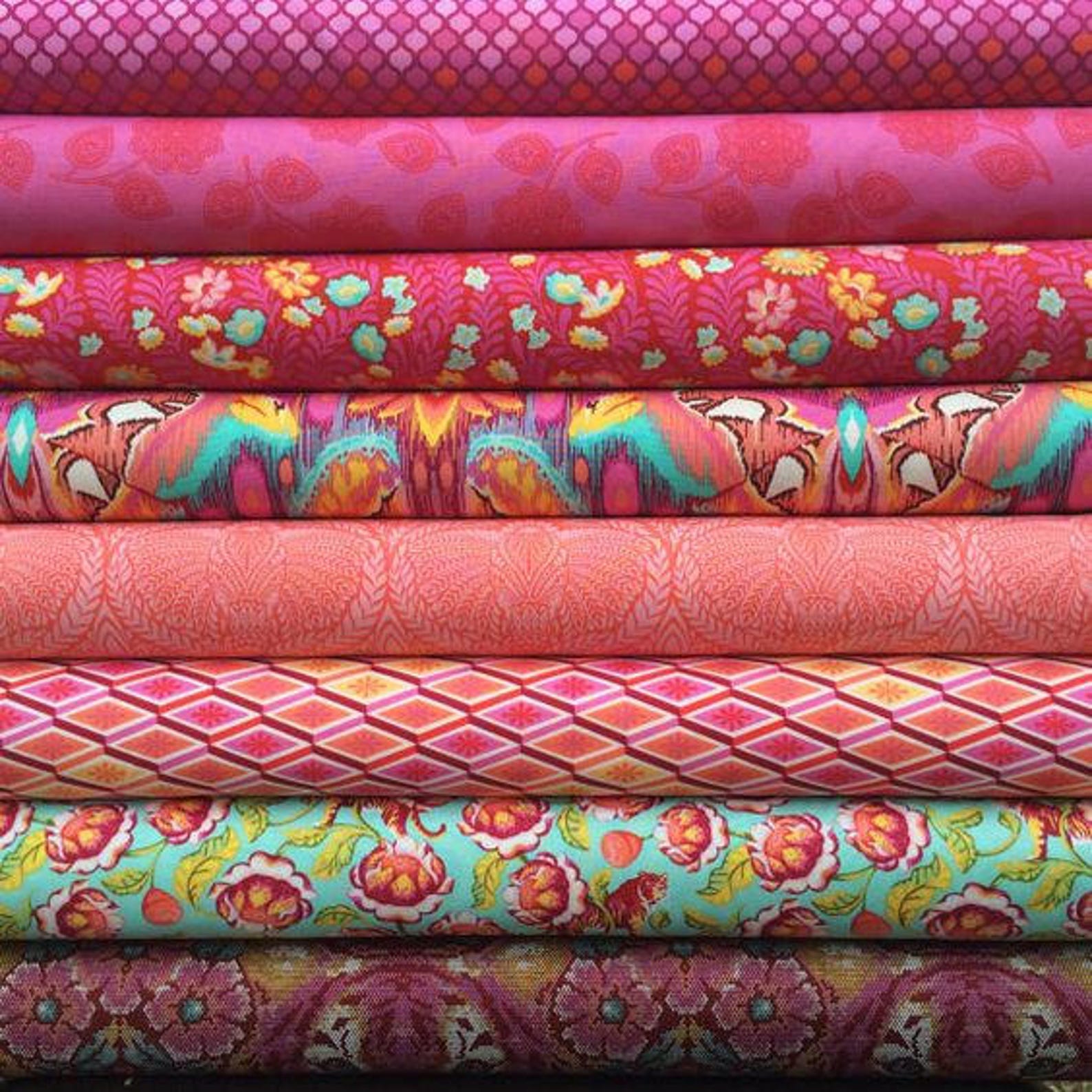 Tula Pink Fabric Eden 24 PC Fat 1/8 Collection COMPLETE 100 | Etsy