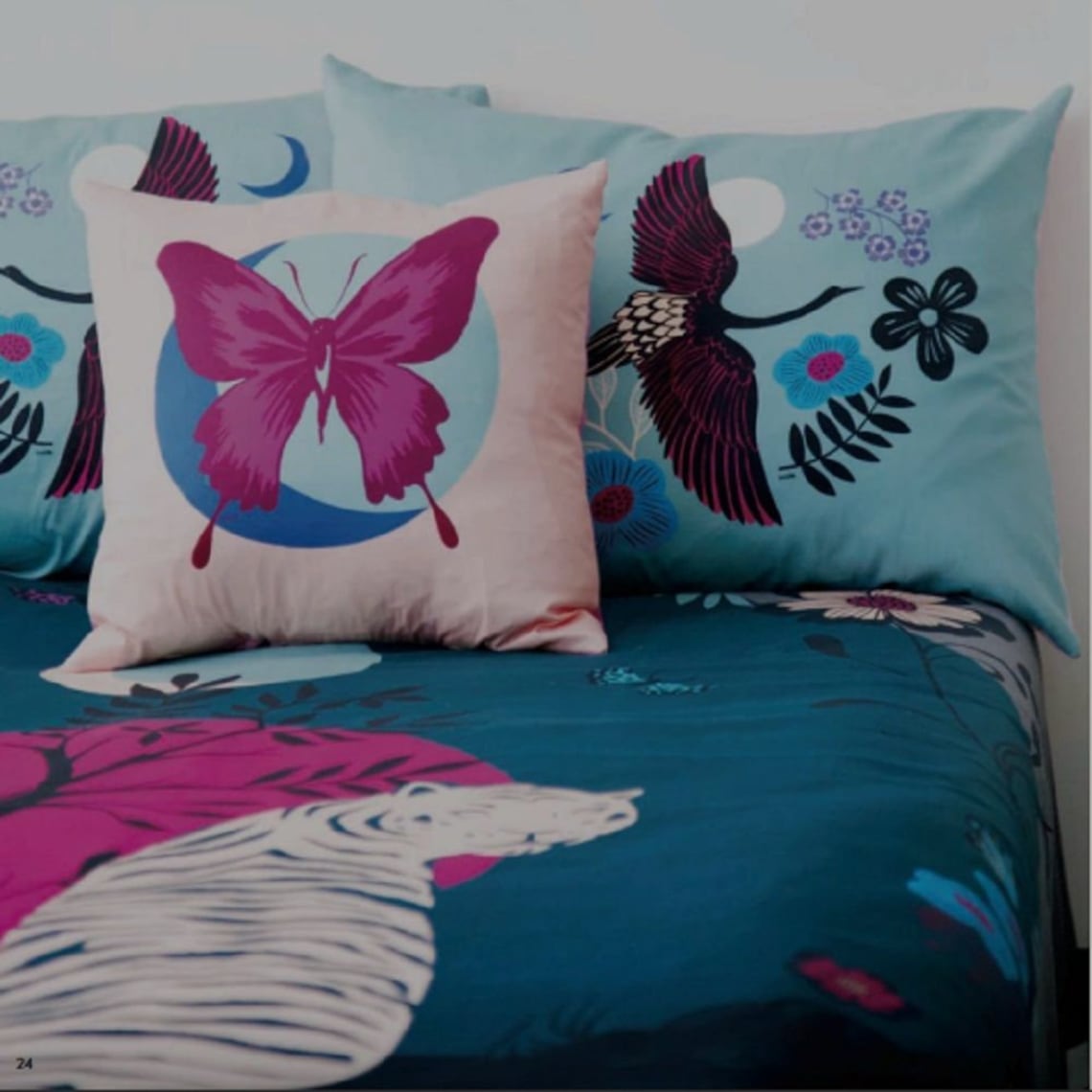 Ruby Star Fabric Tiger Fly Digital Package Panel - 99" X 108" - Sarah ...