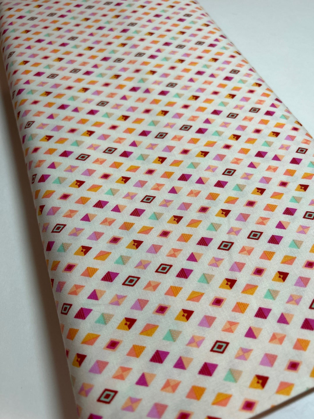 Slow & Steady Fabric by Tula Pink Track Flags in Orange Crush PWTP090 ...
