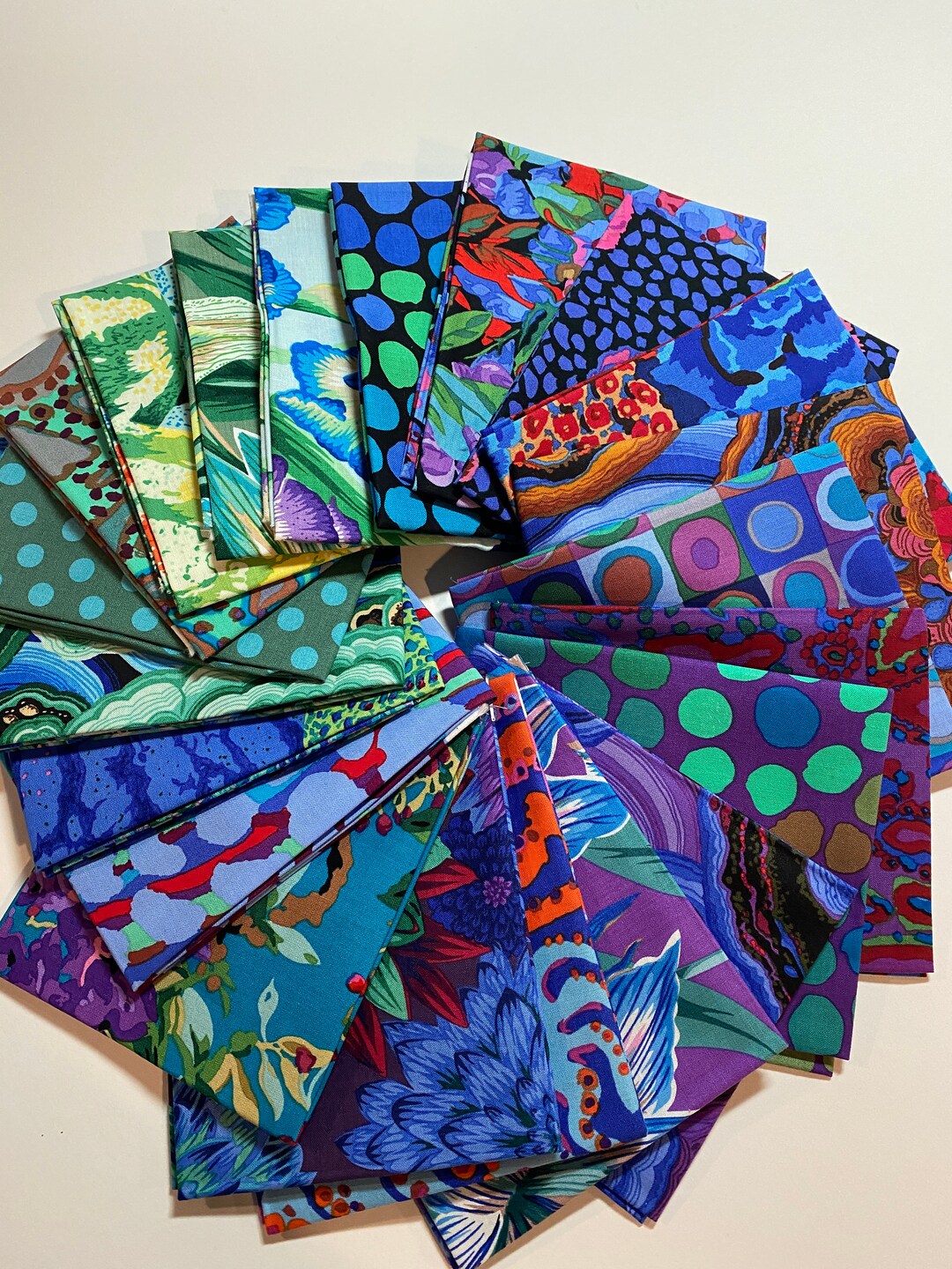 Kaffe Fabric Kaffe Fassett Collective Classics 2020 COOL Colorway 18x ...