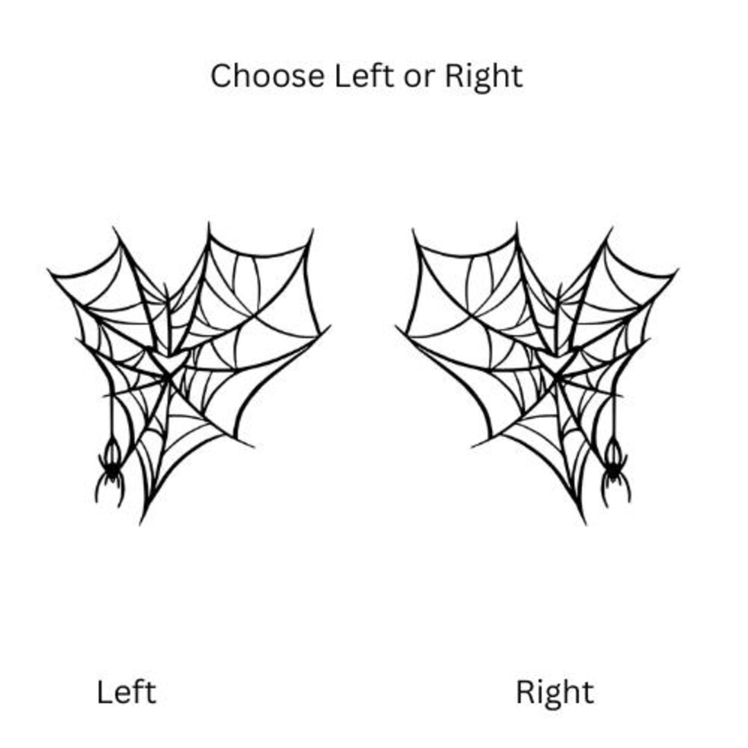 Spider Web Car Decal, Gothic Halloween Mirror Sticker - Etsy
