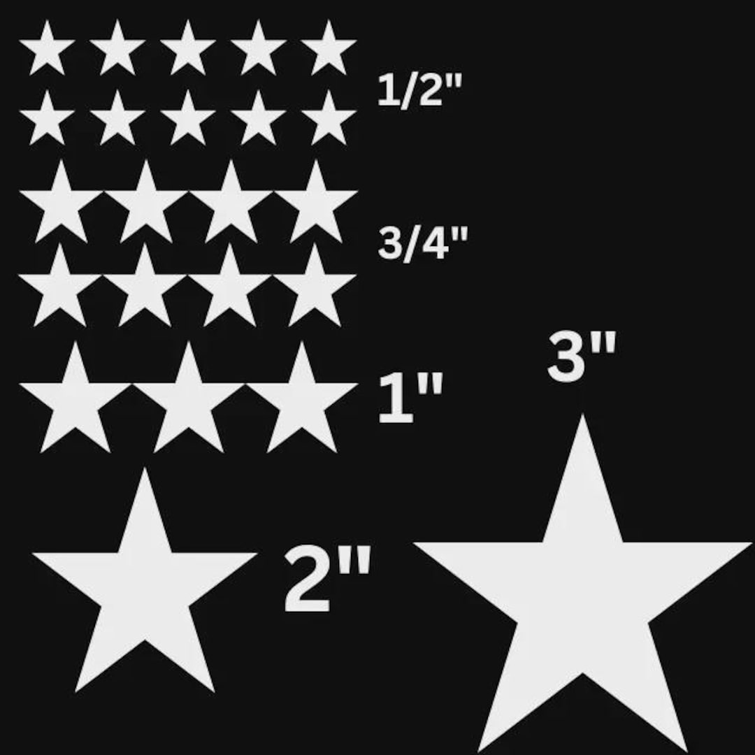 Star Stickers Permanent Outdoor Vinyl Decals, Envelope Seals Choose ...