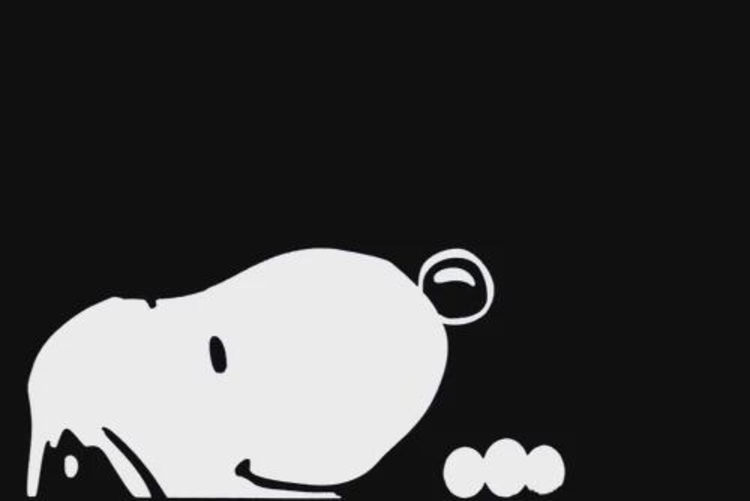 Snoopy Peeking Vinyl Decal - Etsy