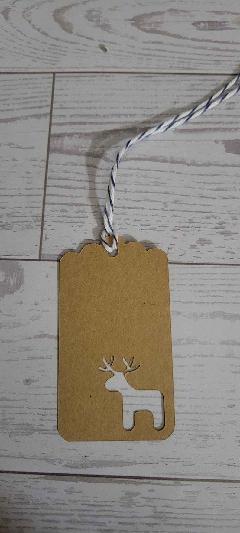 Reindeer Gift Tags, Kraft Card Stock, Holiday Favor Tags, Set of 12 - Etsy
