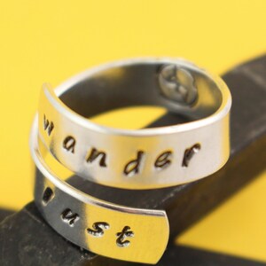 Wanderlust Ring - Traveler Ring - I Love to Travel Ring - Travel Ring ...