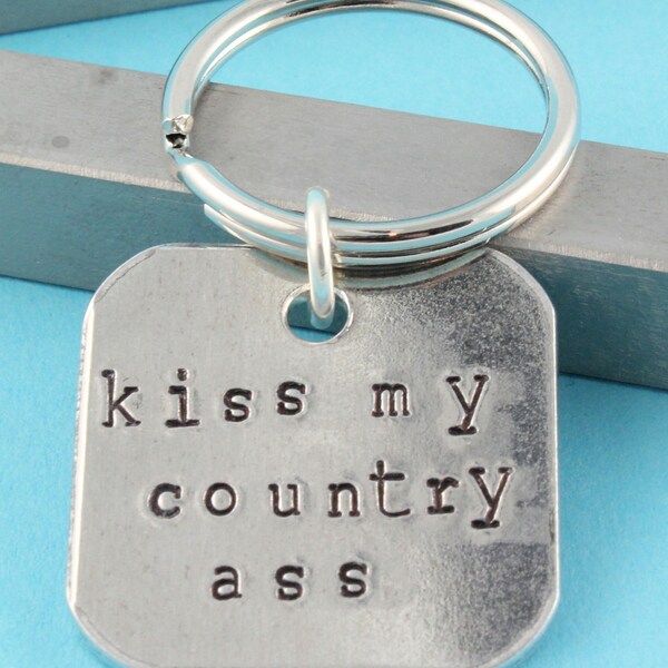 Country Ring Keychain - Etsy