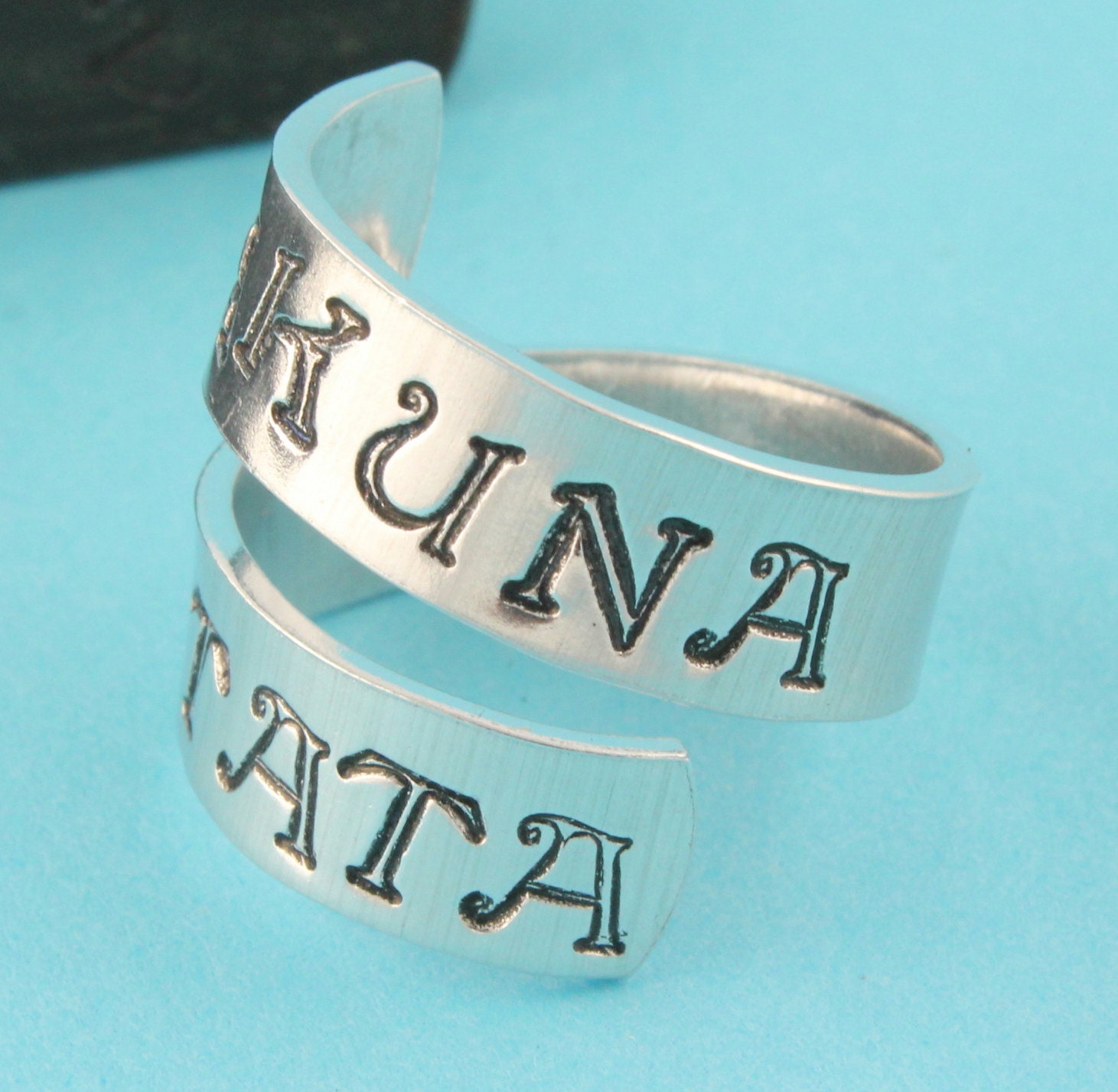 SALE Hakuna Matata Ring Adjustable Twist Aluminum Ring - Etsy