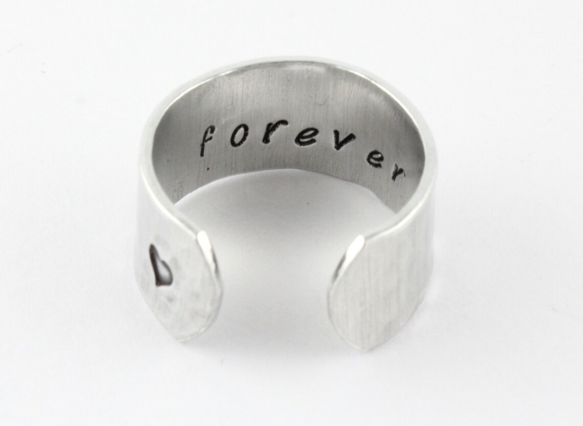 Love Ring - Love Forever Ring - Heart Ring - Adjustable Ring ...