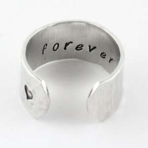 Love Ring - Love Forever Ring - Heart Ring - Adjustable Ring ...