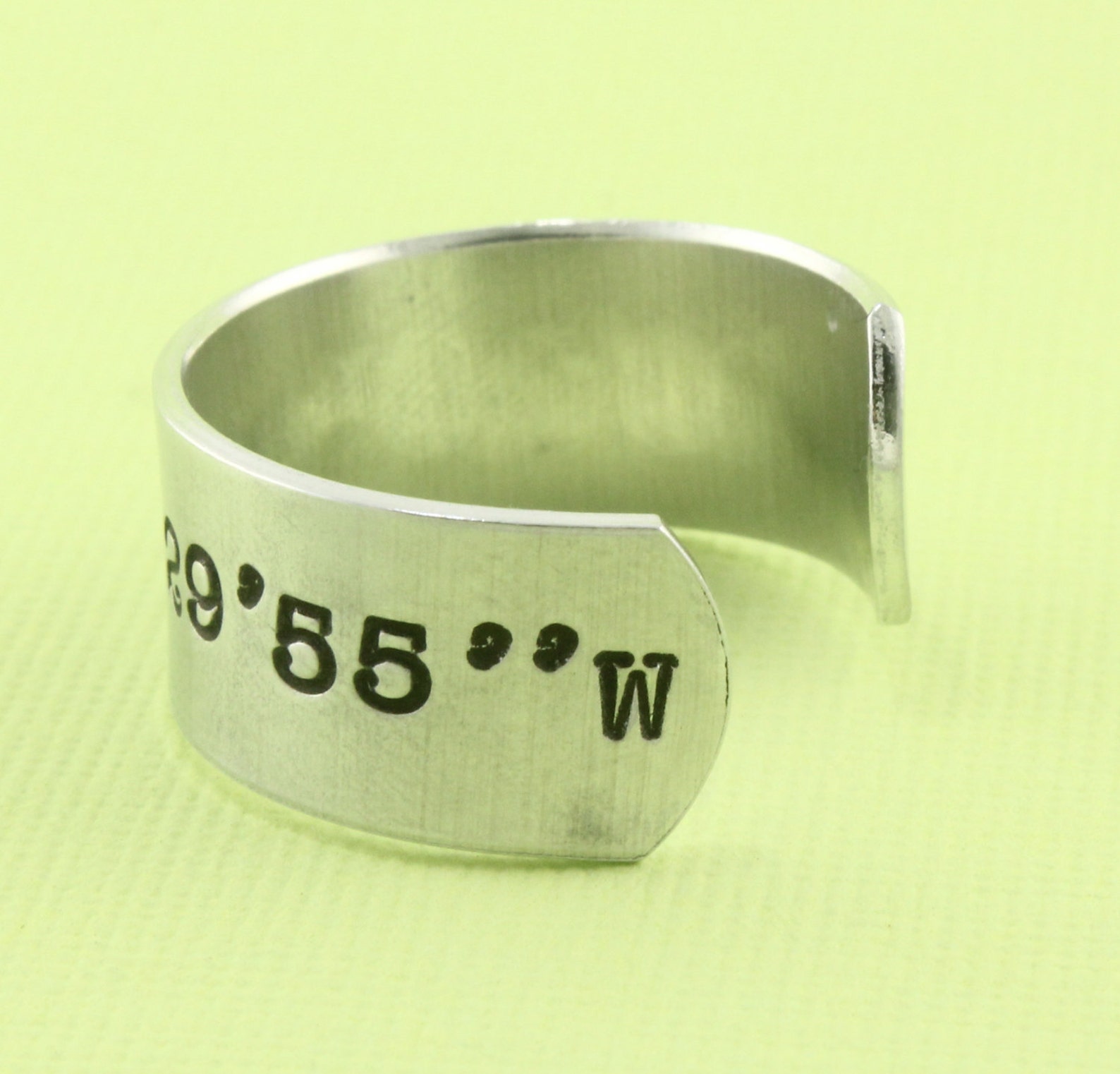 Coordinate Ring - Latitude Longitude Ring - Address Ring - GPS Ring ...