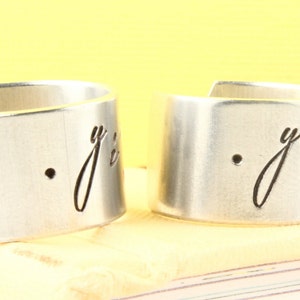 Ying Yang Rings - Couples Rings - Best Friends Rings - Silver Rings ...