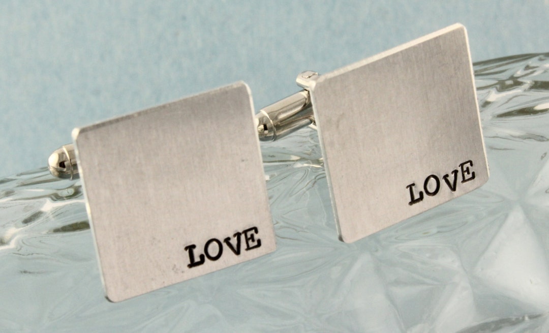 Special Word Cufflinks - Custom Square Cuff Links - Love Cufflinks ...