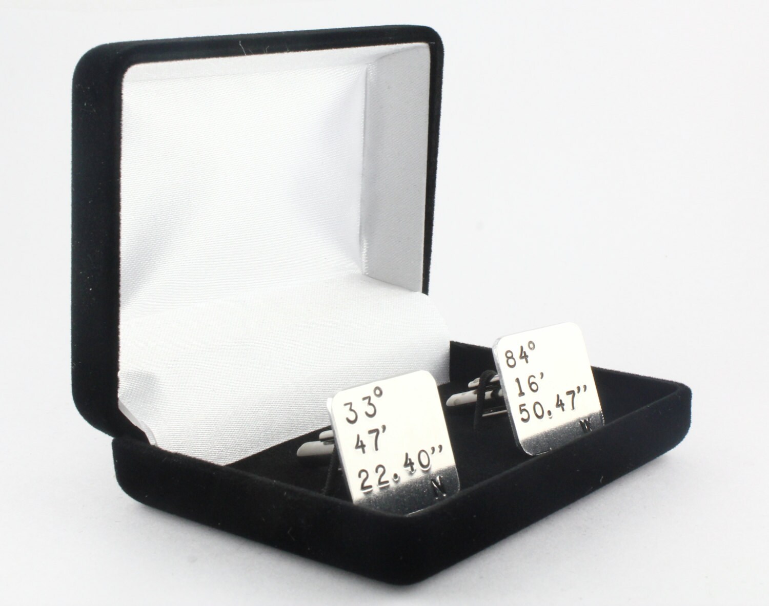 Coordinates Cufflinks - Latitude and Longitude Cufflinks - Custom ...