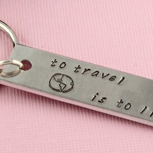 Travel Keychain - Travel Keyring - Travel Gift - Traveler Gift ...