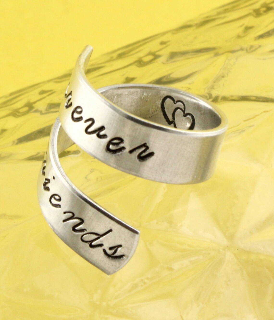 Friends Ring Forever Friends Ring Wrap Ring Twist Ring - Etsy