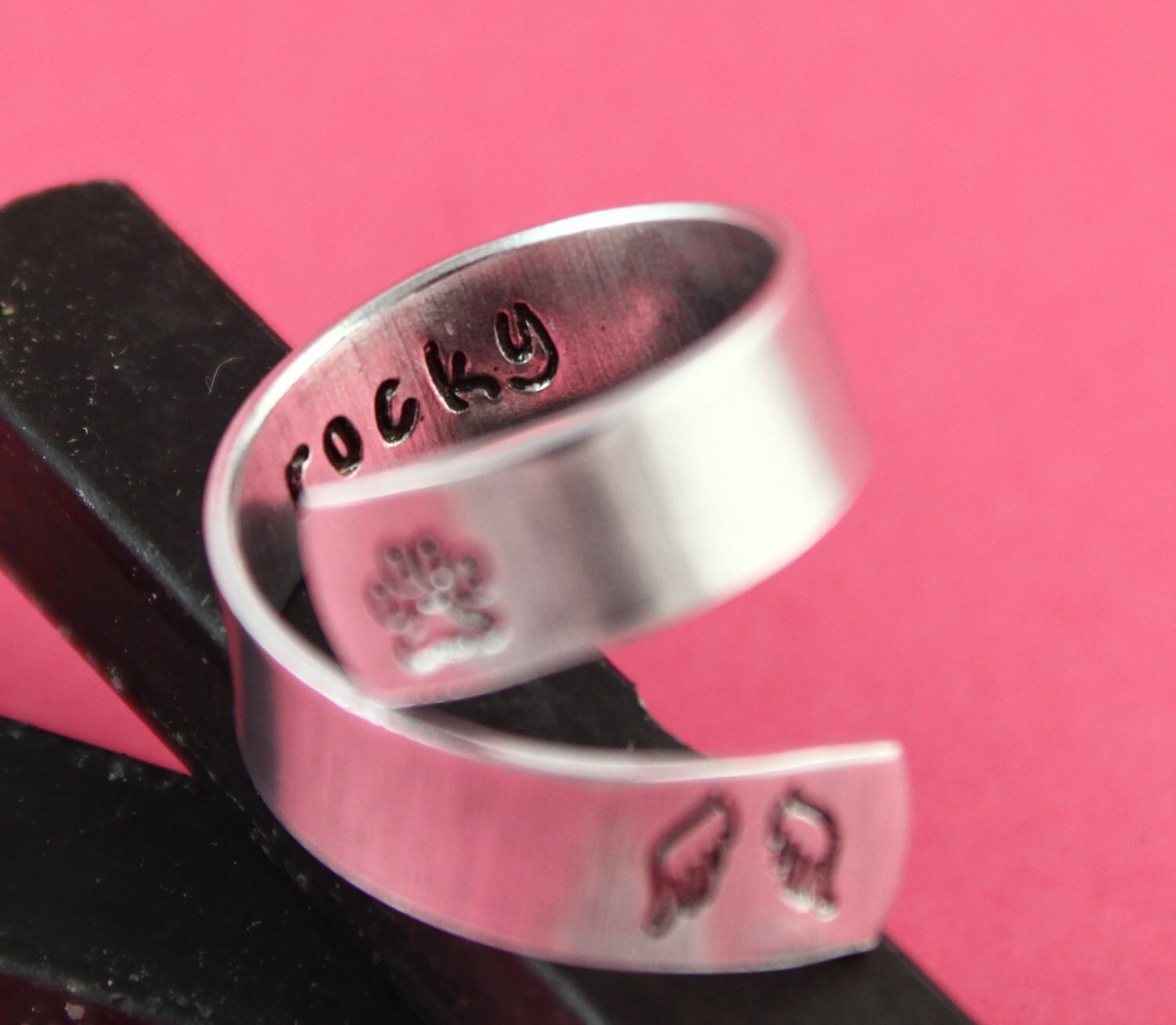 Dog Angel Ring Pet Memorial Ring Angel Wings Ring Dog | Etsy