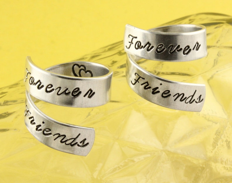 Forever Friends Rings Best Friends Rings Adjustable Rings - Etsy