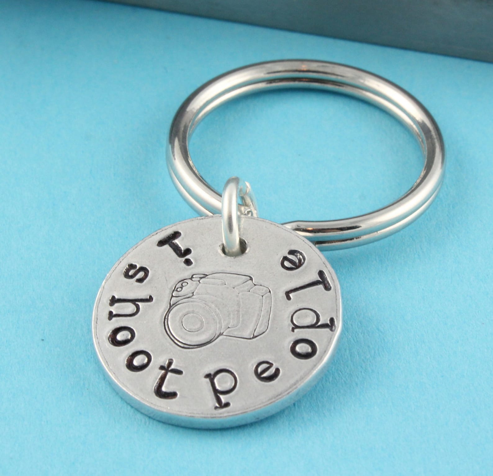 I Shoot People Keychain Silver Key Ring Camera Bag Tag - Etsy