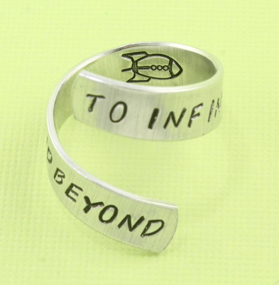 SALE to Infinity and Beyond Wrap Ring With Rocket Best - Etsy
