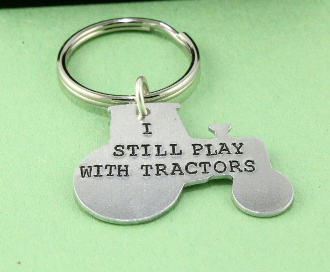 Tractor Keychain Tractor Keyring tractor Key Chain | Etsy
