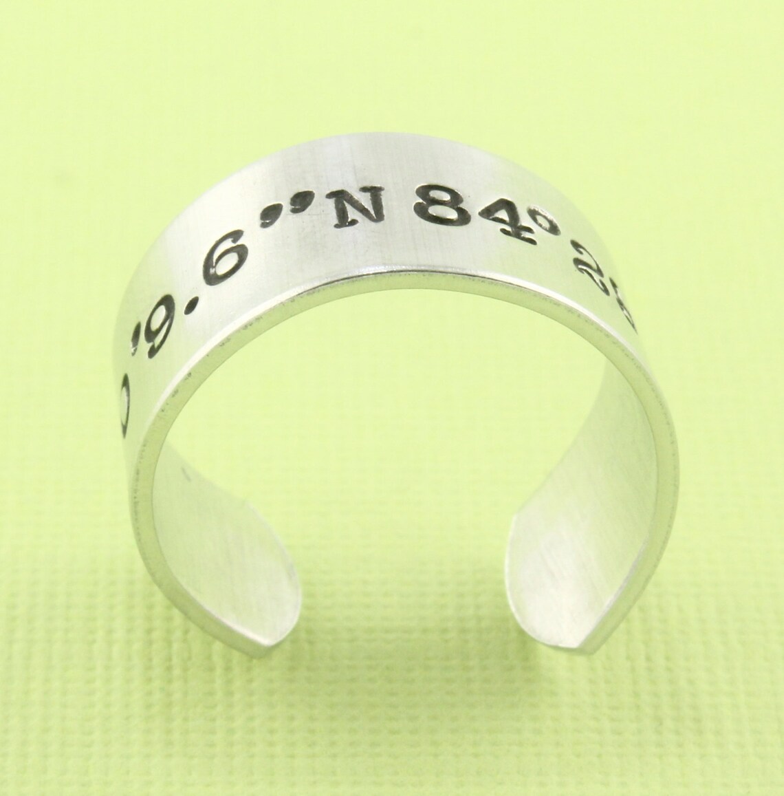 Coordinate Ring - Latitude Longitude Ring - Address Ring - GPS Ring ...