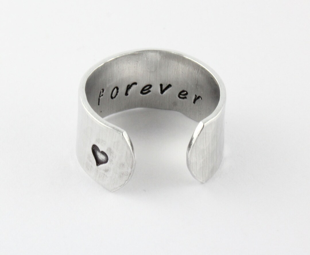 Love Ring - Love Forever Ring - Heart Ring - Adjustable Ring ...