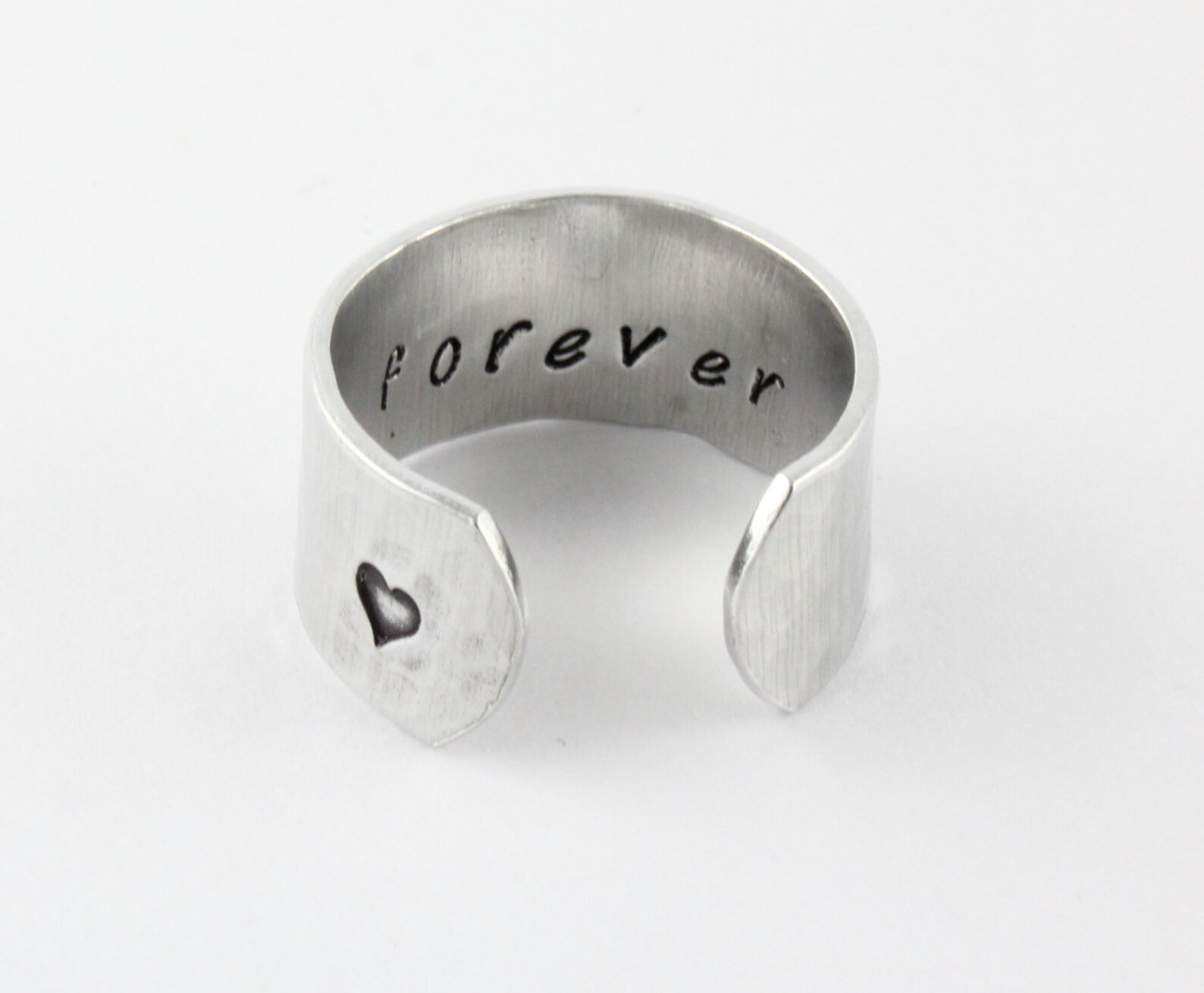 Love Ring - Love Forever Ring - Heart Ring - Adjustable Ring ...