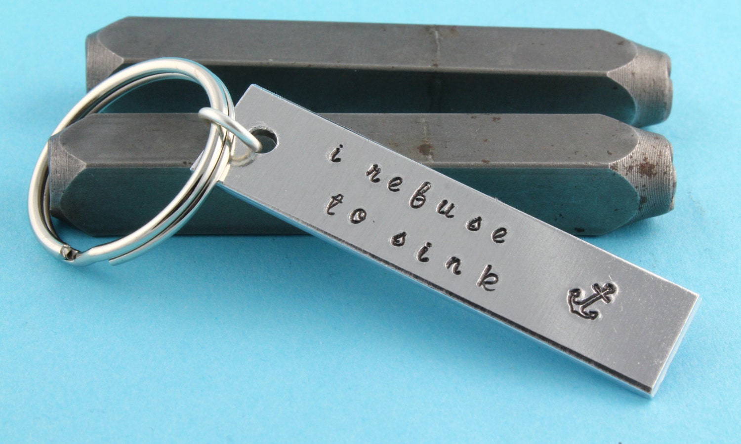 SALE I Refuse to Sink Anchor Keychain Aluminum Key Chain - Etsy