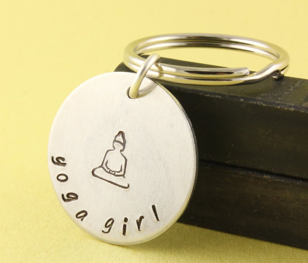 Yoga Keychain - Buddha Keychain - Yoga Keyring - Yoga Key Chain - Yoga ...