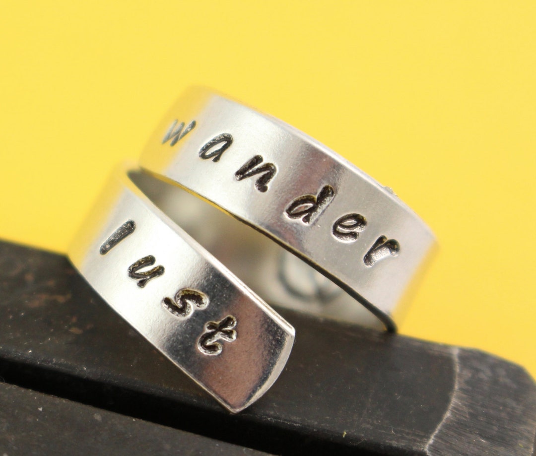 Wanderlust Ring - Traveler Ring - I Love to Travel Ring - Travel Ring ...