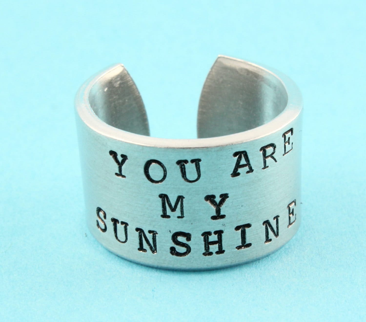 You Are My Sunshine Ring - Adjustable Ring - Sun Ring - Silver Ring ...