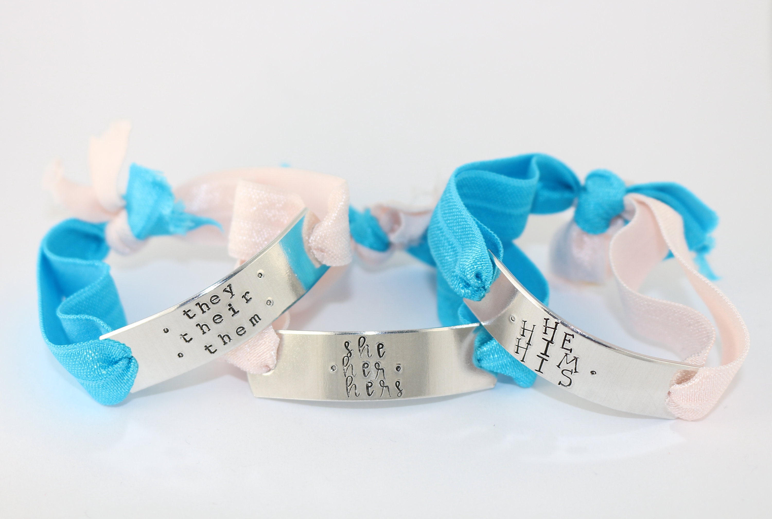 Trans Bracelet Transgender Bracelet Pronouns Bracelet - Etsy