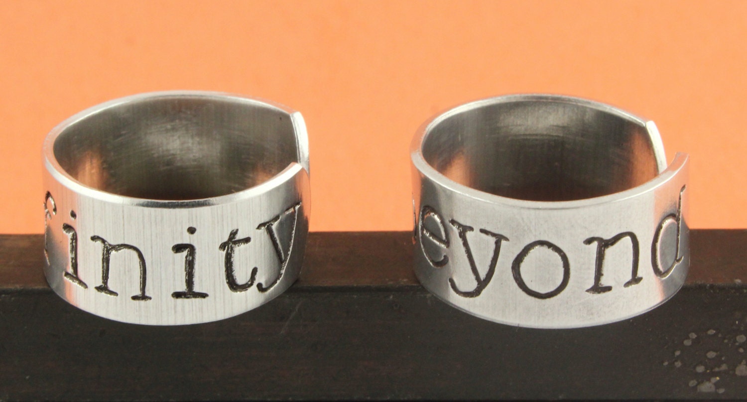 SALE - to Infinity and Beyond Ring Set - Best Friends Ring Combo ...