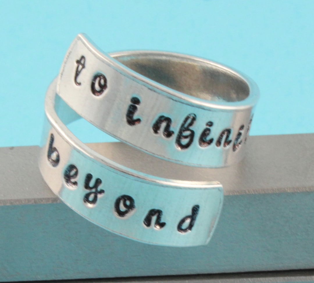 To Infinity and Beyond Ring - Adjustable Ring - Twist Ring - Wrap Ring ...