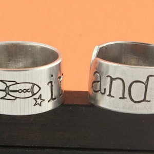 SALE - to Infinity and Beyond Ring Set - Best Friends Ring Combo ...