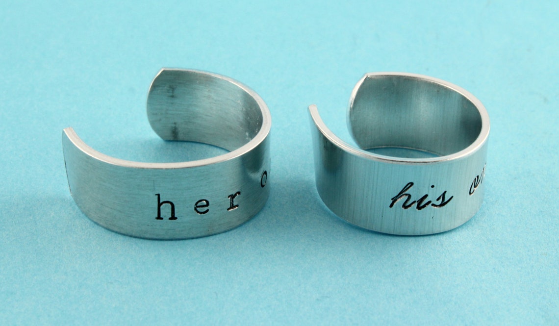 His One Ring - Her Only Ring - Adjustable Rings - Anniversary Gift ...