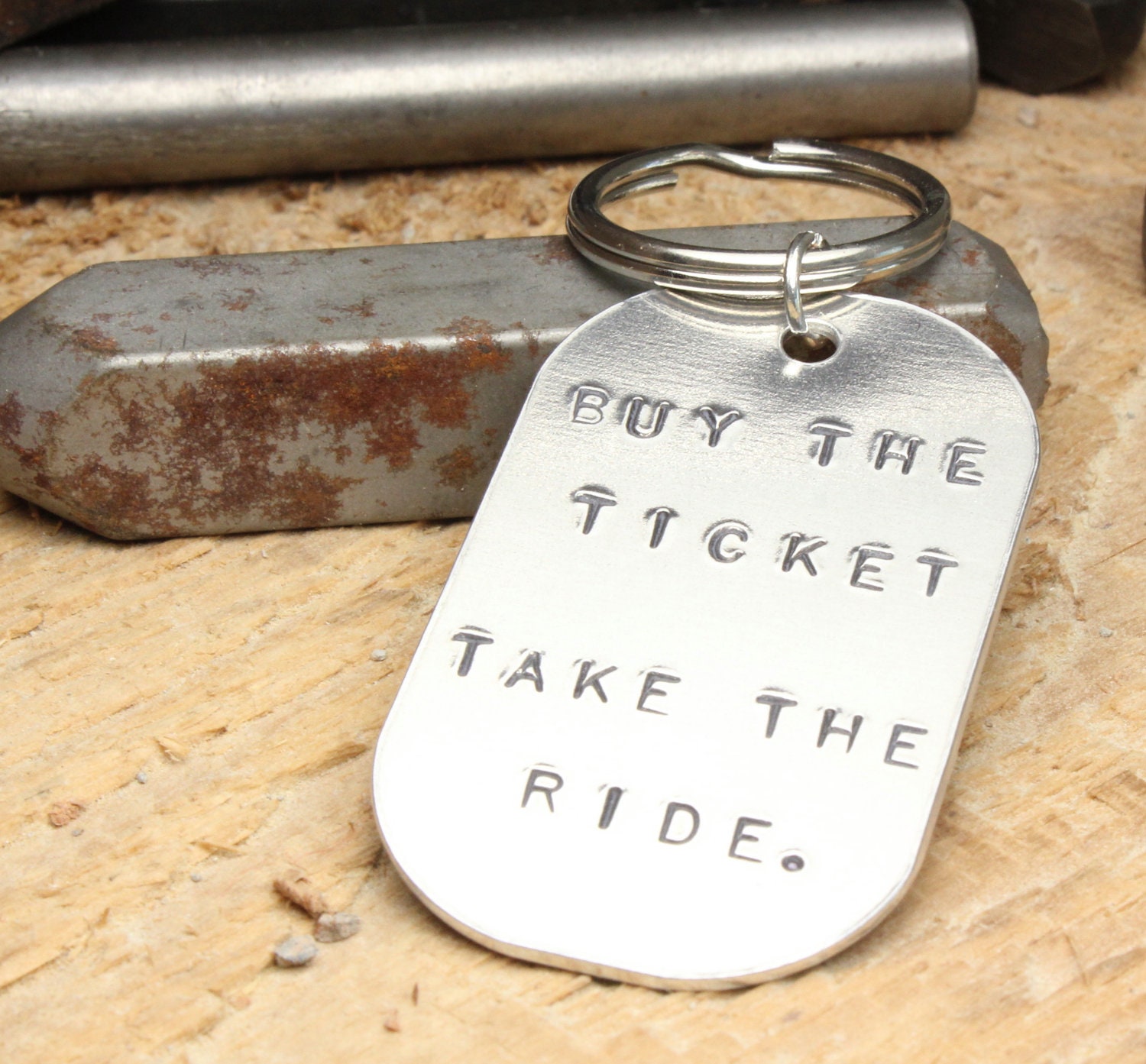 SALE Buy the Ticket Take the Ride Keychain Keyring Key Chain | Etsy