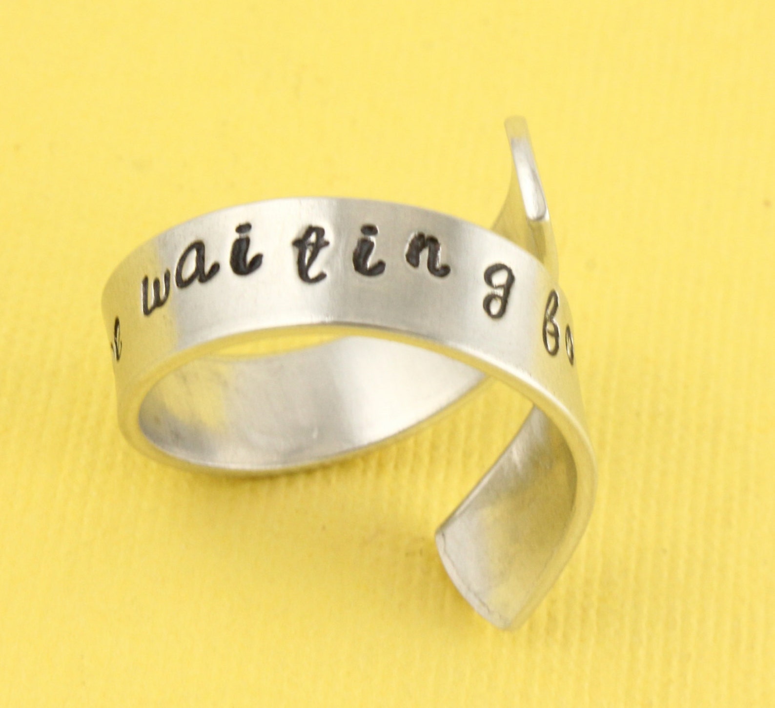 SALE - I'll Always Be Waiting for You Wrap Ring - Adjustable Twist ...