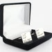 Initials Cufflinks Square Cufflinks Custom Cufflinks Dad - Etsy