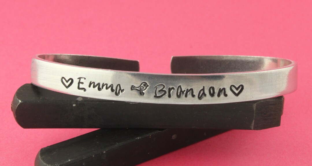 Personalized Cuff Bracelet - Custom Cuff Bracelet - Customizable Cuff ...