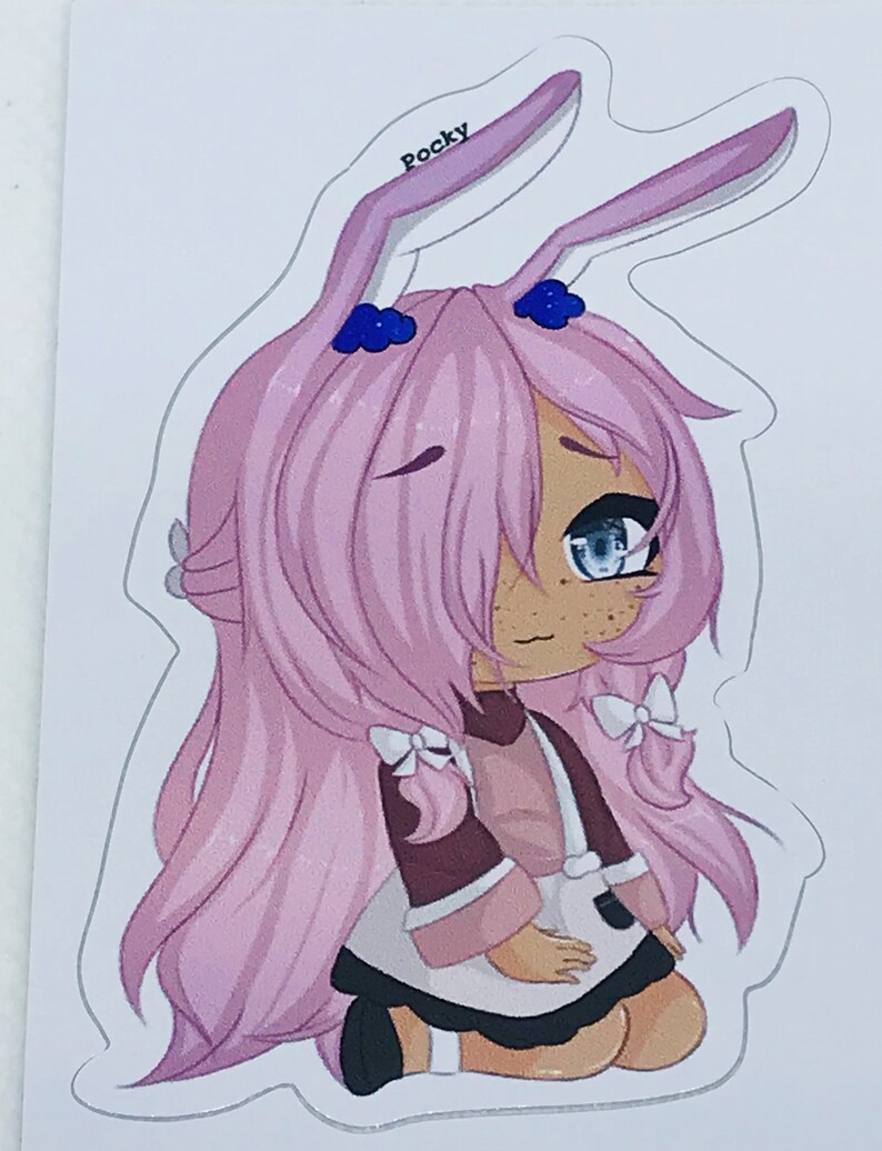 Gacha Girl With Bunny Ears Gacha Life Art Vinyl Sticker - Etsy